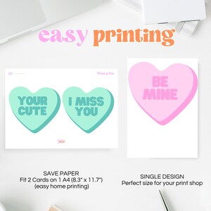 Editable Heart Candy Banner, Heart Candy Theme Valentine, Little ...