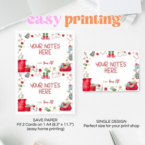 Editable Elf Note Cards Template, Elf Christmas Activities, Christmas ...