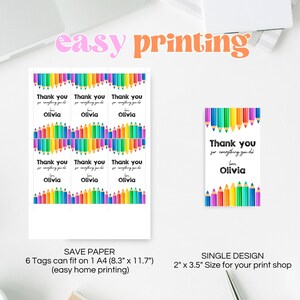 Editable Teacher Appreciation Tag, Teacher Tag, Thank You Gift Tag, End ...