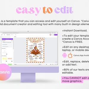 Printable Thanksgiving Game,family Thanksgiving Game, Dinner Table Game ...