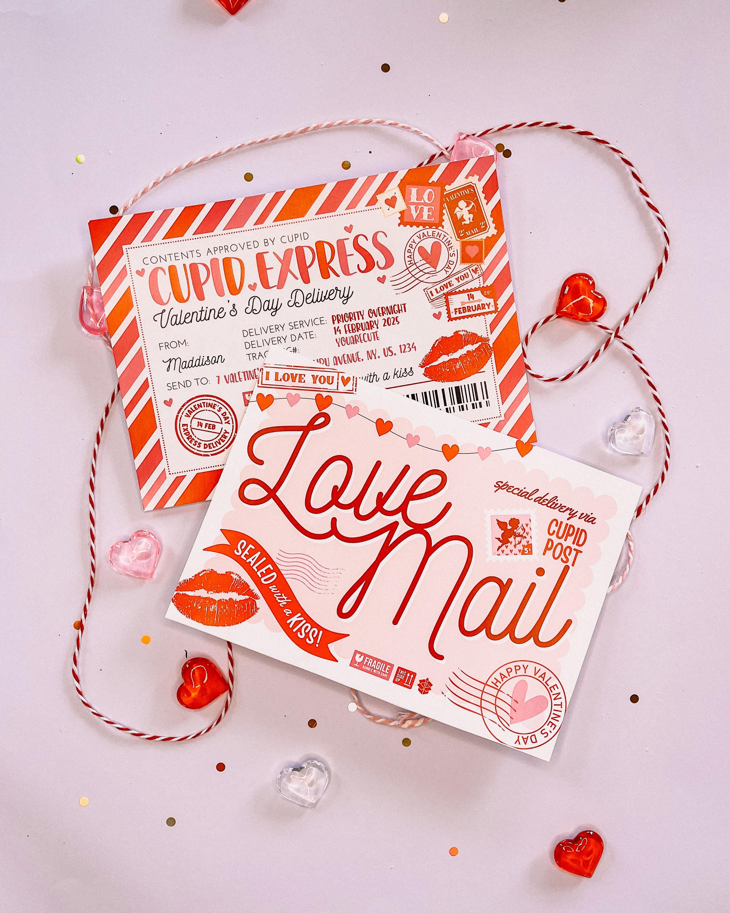 Editable Valentines Day Gift Box Label, Personalized Valentine Treat ...