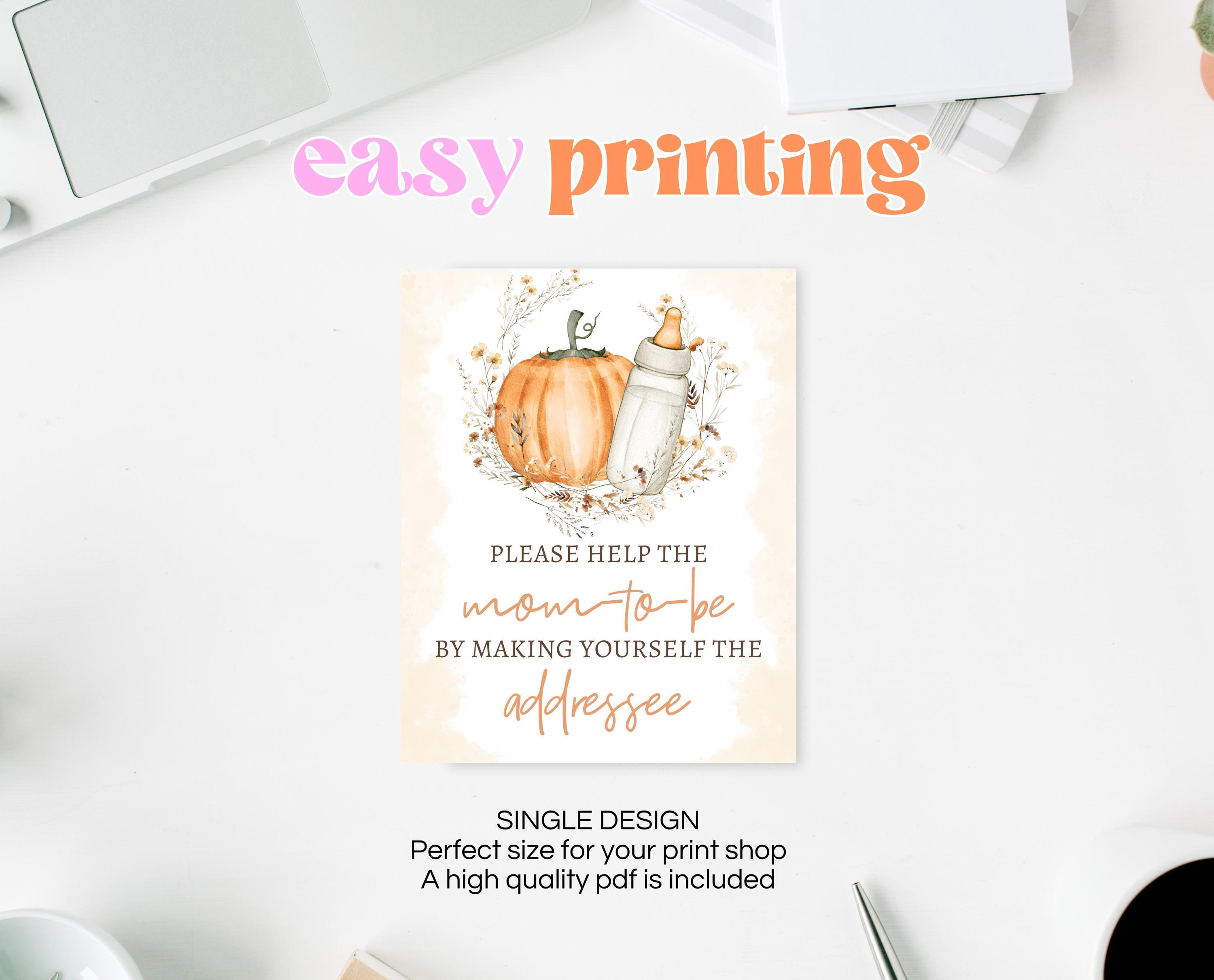 Editable Fall Baby Shower Sign Bundle, Pumpkin Baby Shower Sign, Fall ...