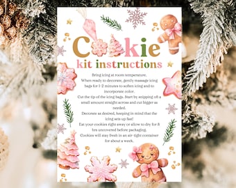 Cookie Care Instruction Card Digital Download for Bakers - Etsy