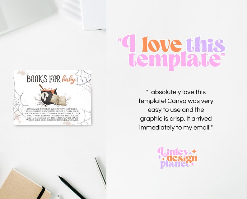 Editable Halloween Books for Baby Card, Halloween A Baby is Brewing ...