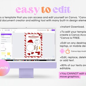 Printable Build A Snowman Activity for Kids, Build A Snowman Printable ...