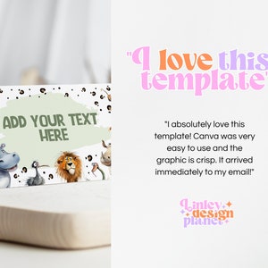 Editable Wild Animals Food Label Template, Party Animals Tent Cards ...