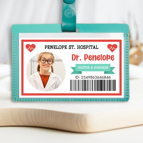 Printable Kids Play Doctor Badge - Etsy