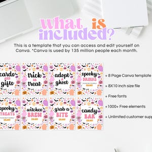 Editable Spooky Birthday Sign Bundle, Halloween Birthday Sign Seet ...