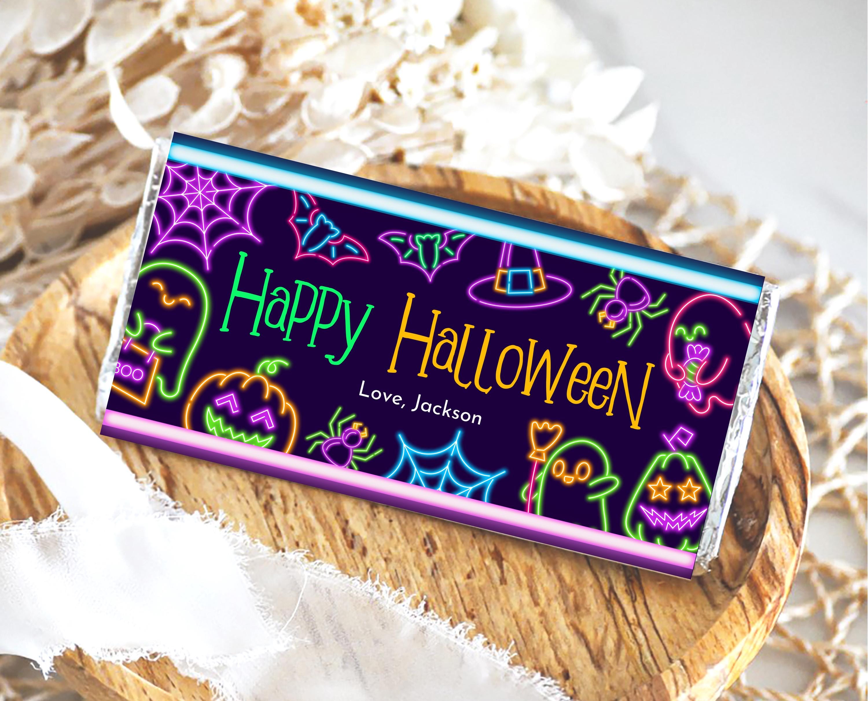 Halloween Candy Bar Wrapper Template