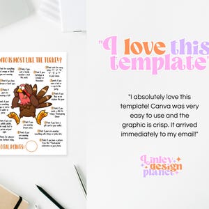 Printable Thanksgiving Game,family Thanksgiving Game, Dinner Table Game ...