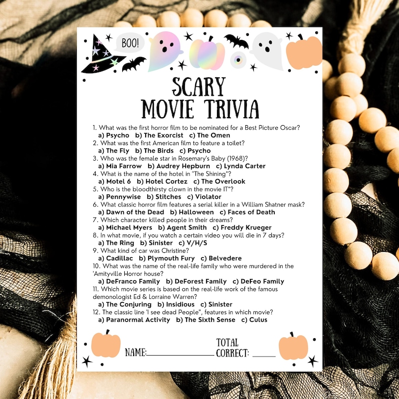 Halloween Trivia - Etsy