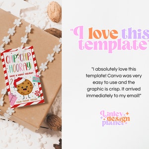 Editable Christmas Cookie Tag Template, Cookie Treat Bag Tag, Chocolate ...