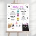 Cat Birthday Milestone Sign Template, Kitten Birthday Party About Me ...