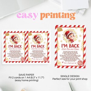Editable Elf Arrival and Goodbye Letter Set, Christmas Elf Letter Combo ...