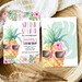 Editable Tropical Pineapple Birthday Invitation Template - Etsy