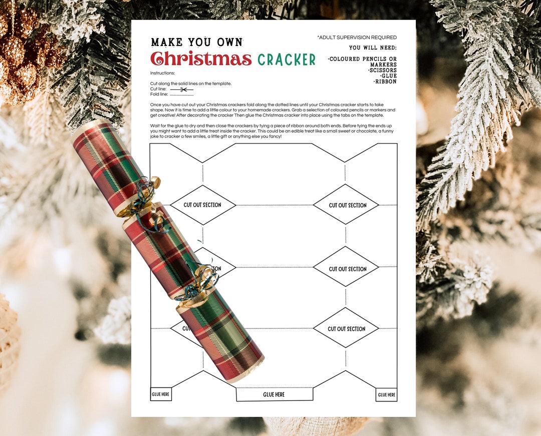 Printable Make Your Own Christmas Cracker, Fun Christmas Activities ...