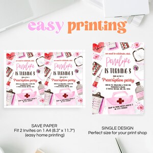 Editable Kids Doctor Birthday Invitation, Kids Medical Invite, Kids ...