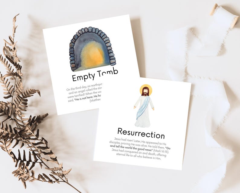 Editable LDS Holy Week Study Cards: Easter Scripture (digital Download ...