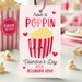 Editable Valentine Popcorn Gift Tag, Poppin Valentine Gift Tags, School ...