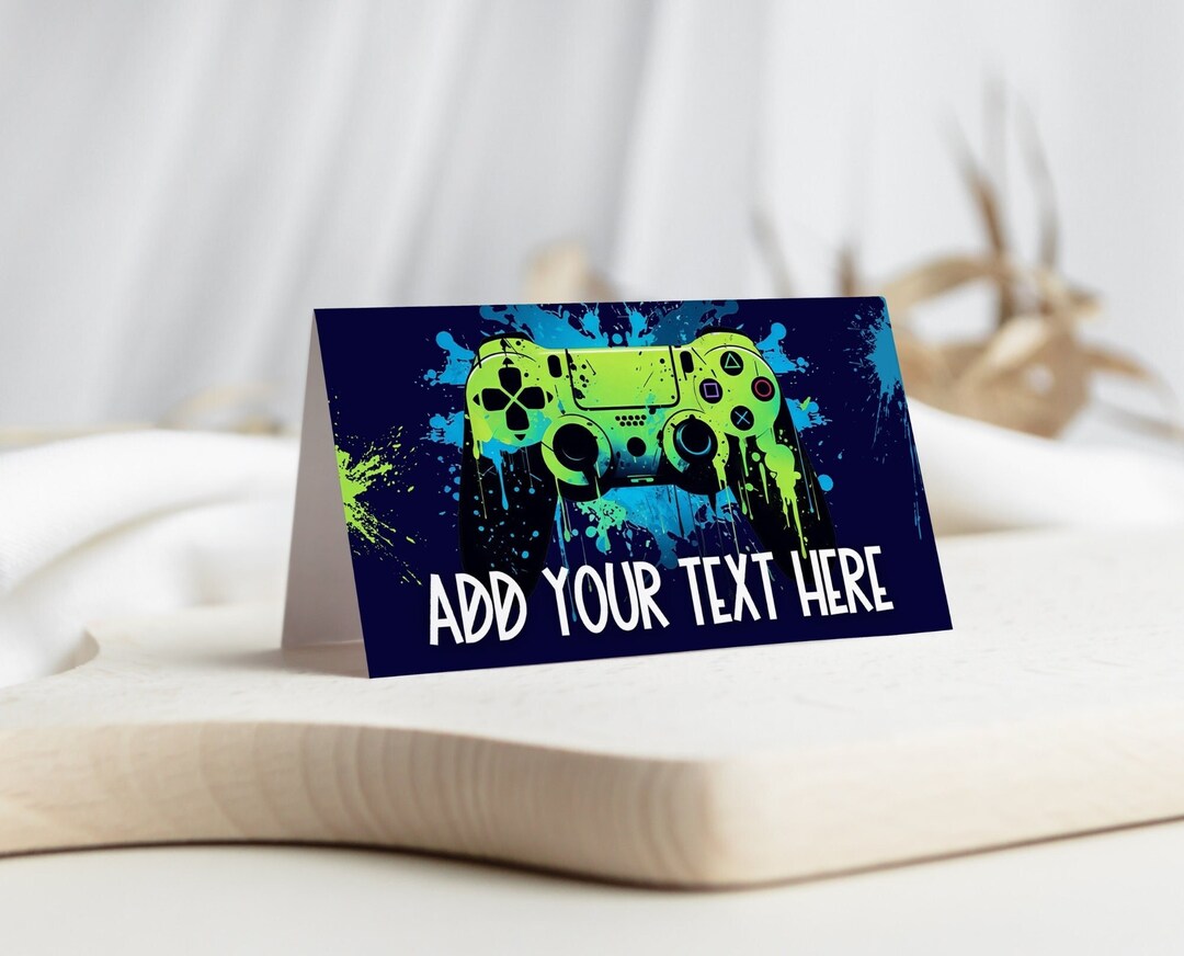 Editable Video Game Birthday Food Label, Boy Gamer Birthday Party Food ...