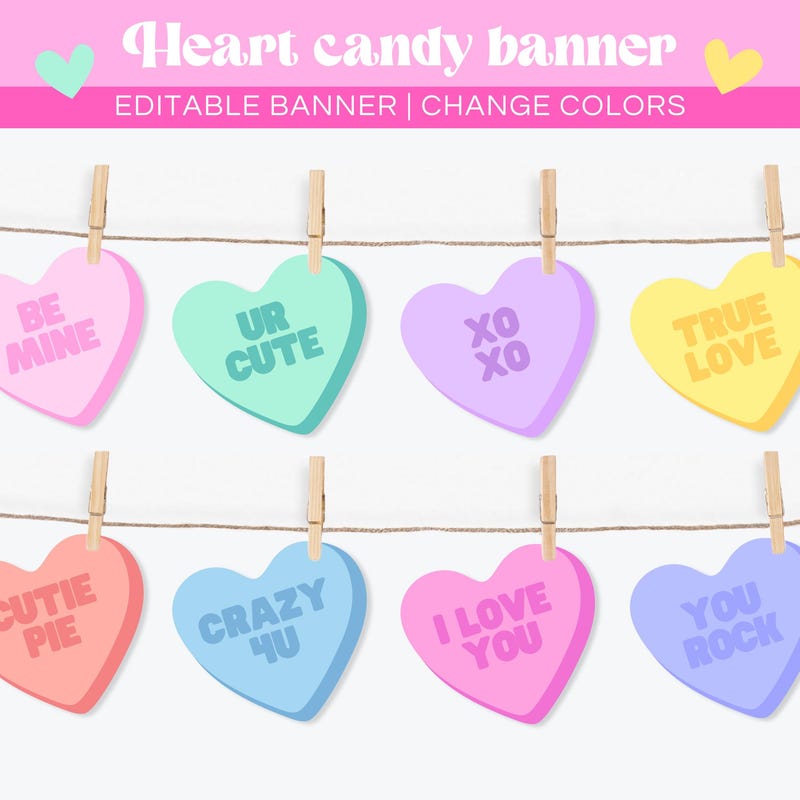 Valentine Banner - Etsy
