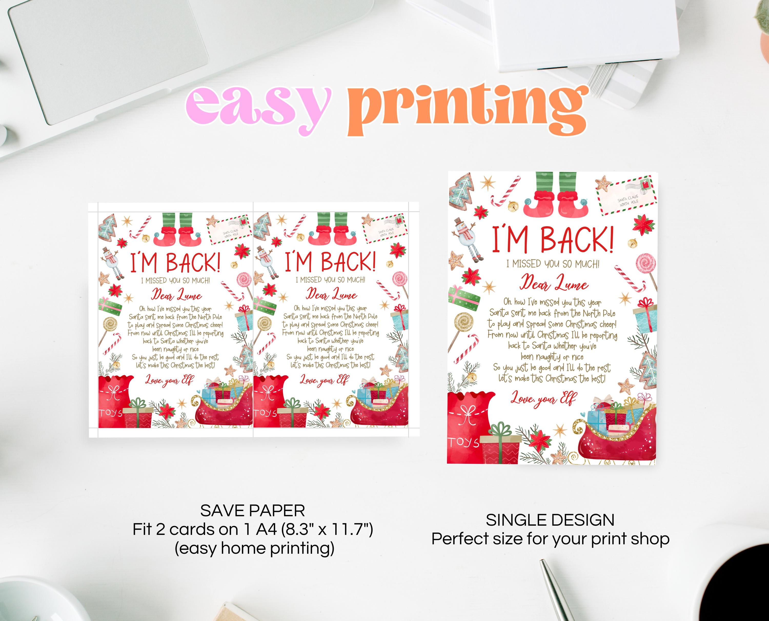 Editable Elf Arrival Letter, Christmas Elf Welcome Letter, Festive ...