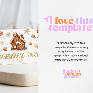 Editable Gingerbread House Food Labels, Christmas Cookie Decorating ...