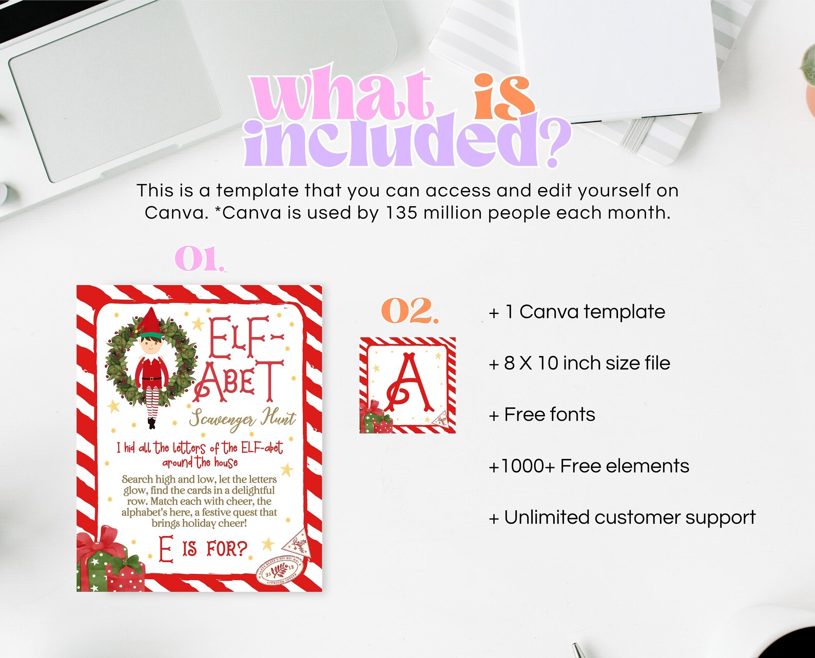 Christmas Elf Elf-abet Scavenger Hunt, Printable Props for Your Elf ...