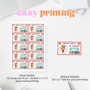 Editable Kids Doctor ID Badge, Printable Medical Badge, Hospital Staff ...