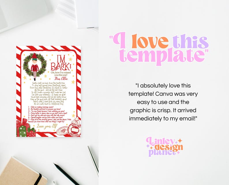Editable Elf Arrival Letter, Christmas Elf Welcome Letter, Detailed ...