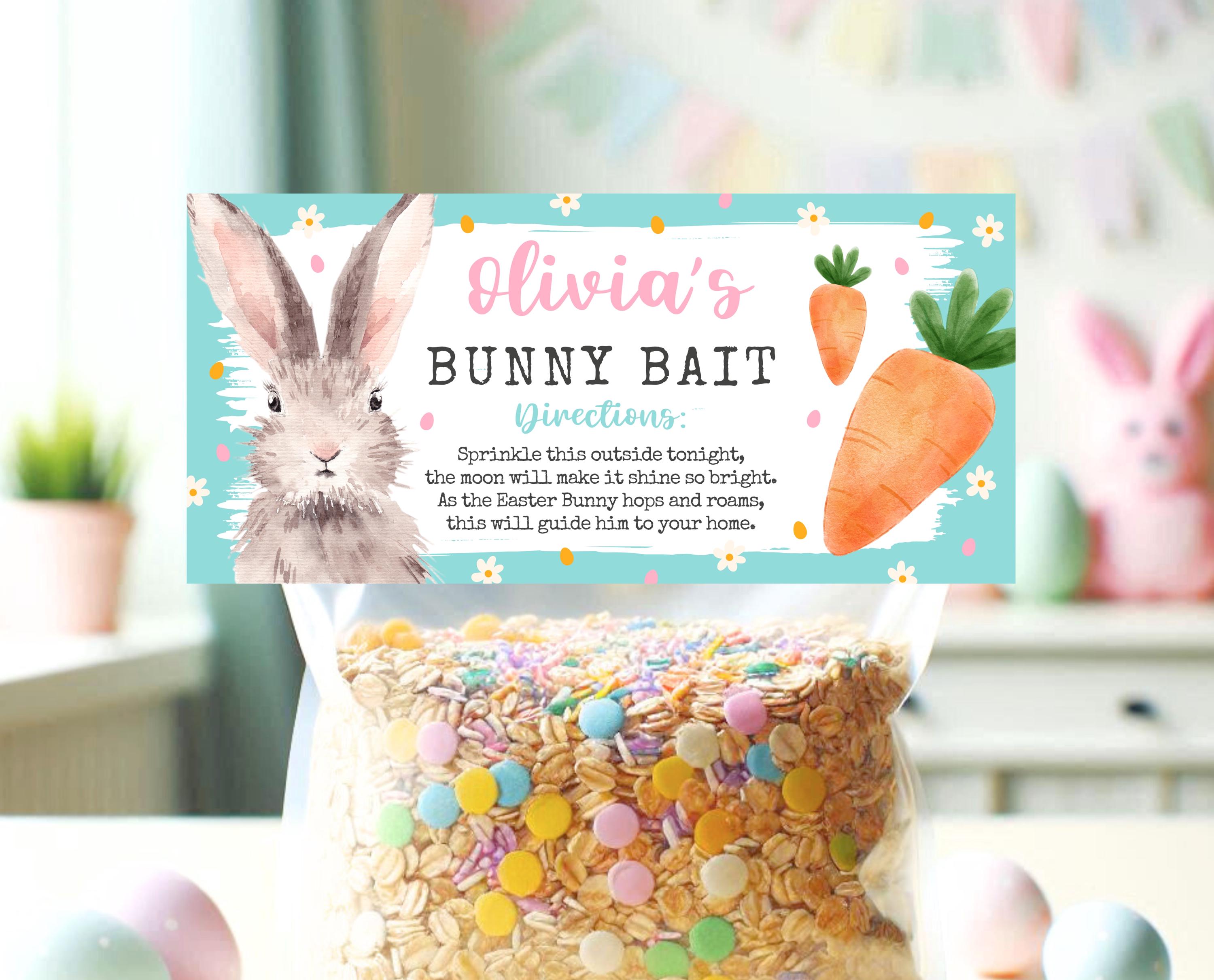 Editable Bunny Bait Card: Easter Magic Sprinkles (digital Download) - Etsy