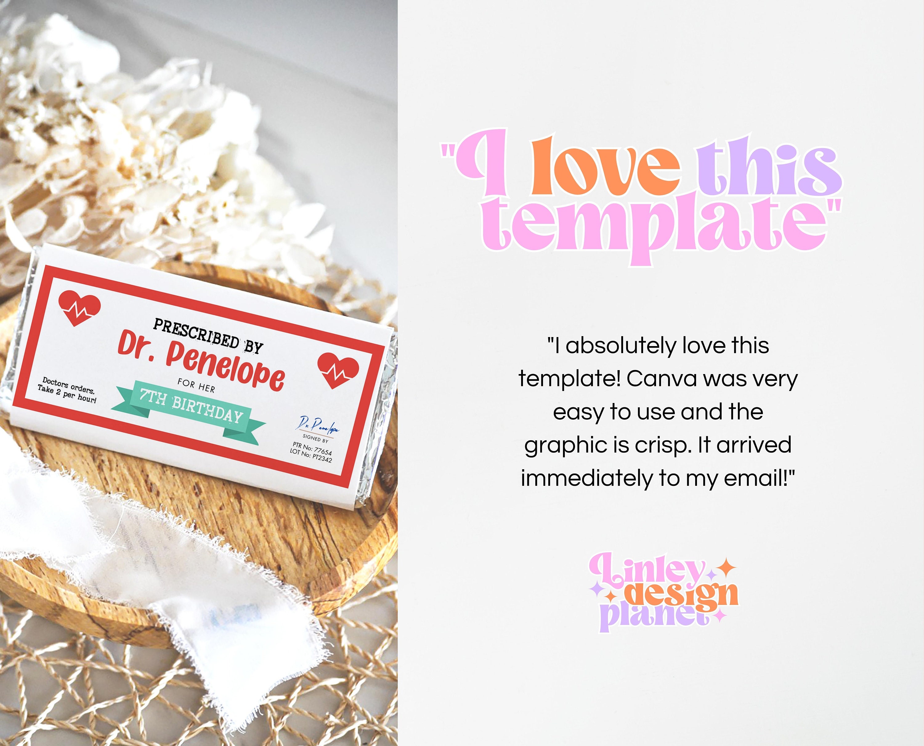 Editable Medical Birthday Candy Bar Wrapper Template, Birthday ...