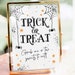 Printable Please Take One Treat Sign Halloween Trick-or-treat - Etsy