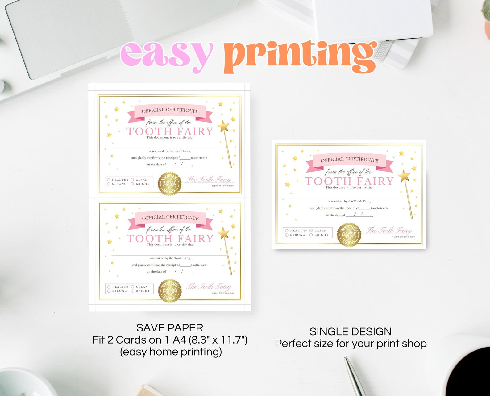 Tooth Fairy Certificate, Tooth Fairy Printable, First Tooth Certificate ...
