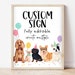 Editable Dog Birthday Custom Sign, Puppy Birthday Custom Sign ...