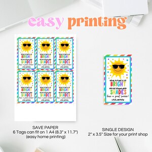 Future so Bright You're Gonna Need Shades Tag Template, End of the Year ...