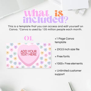 Editable Sweetheart Candy Birthday Food Label, Conversation Hearts ...