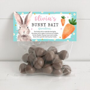 Editable Bunny Bait Card, Bunny Food Printable, Easter Activities for ...