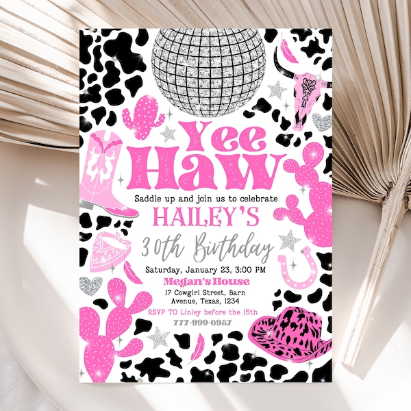 Disco Invitation - Etsy