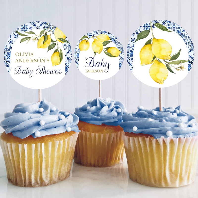 Lemon Cupcake Topper - Etsy