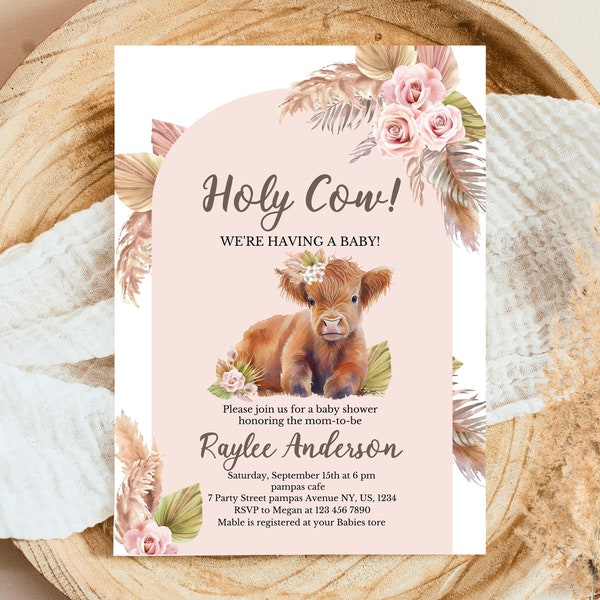 Holy Cow Baby Shower - Etsy