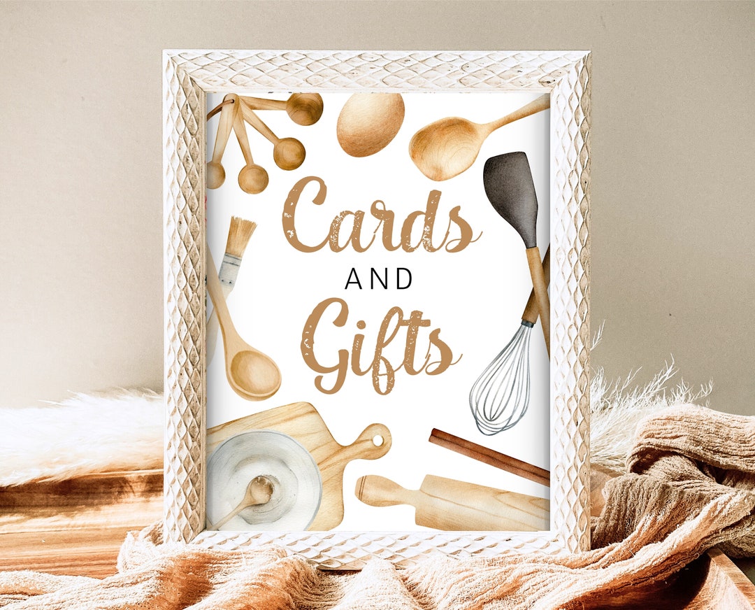 Cards and Gifts Baking Birthday Sign, Chef Birthday Signs, Neutral ...