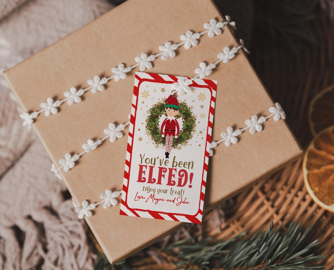 Editable You've Been Elfed Christmas Tag, You've Been Elfed Game ...