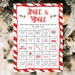 Christmas Bingo Game Template, Printable Christmas Party Games, Festive ...
