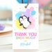 Editable Penguin Birthday Favor Tag, Winter Birthday Favor Tag, Arctic ...