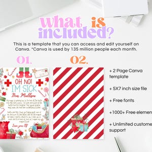 Editable Elf Recovery Notice Letter, Elf Sick Letter, Elf Notes ...