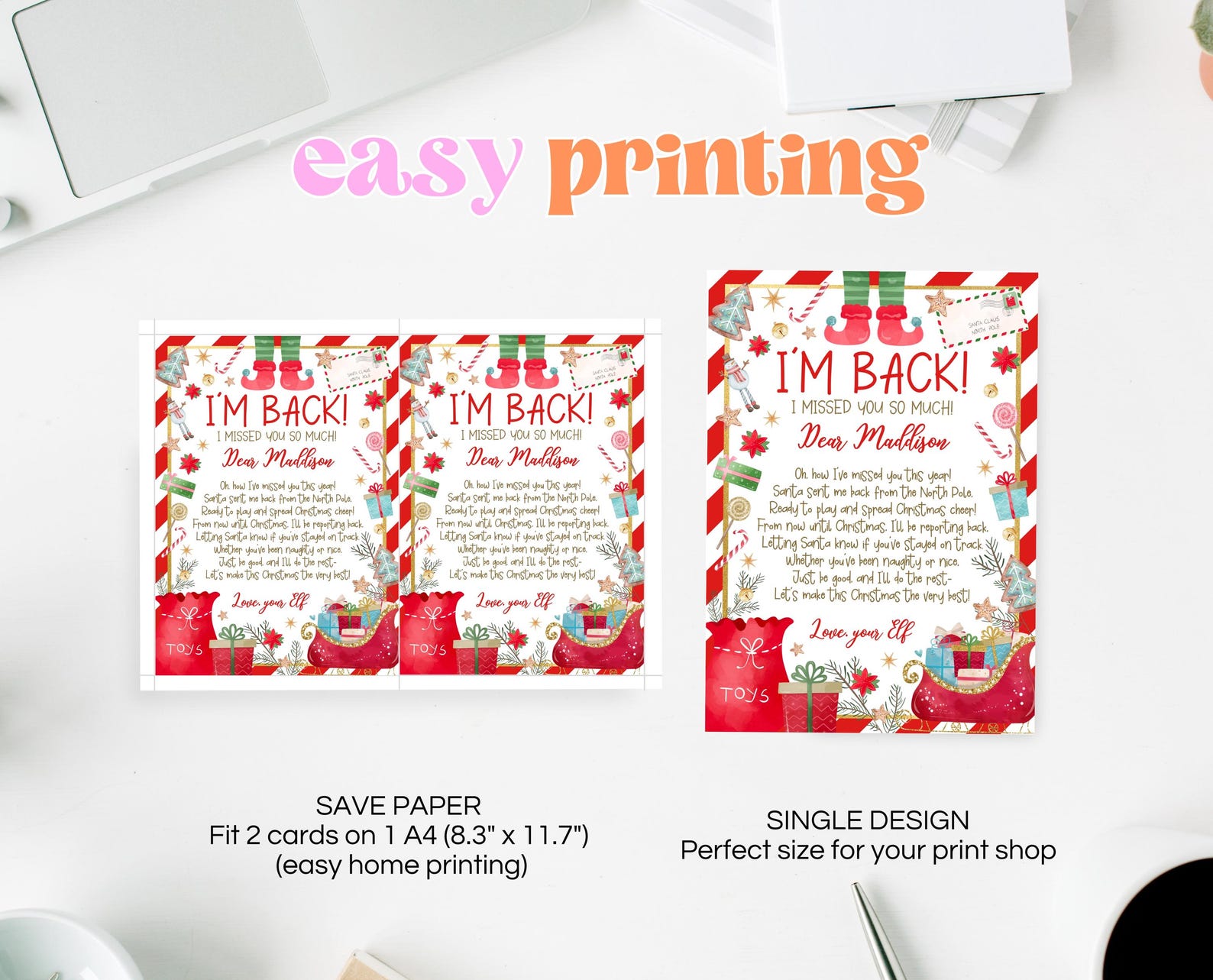 Editable Christmas Elf Arrival Letter, Elf Letter Welcome Letter ...