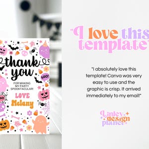 Editable Spooky Birthday Favor Tag, Halloween Birthday Thank You Tag ...