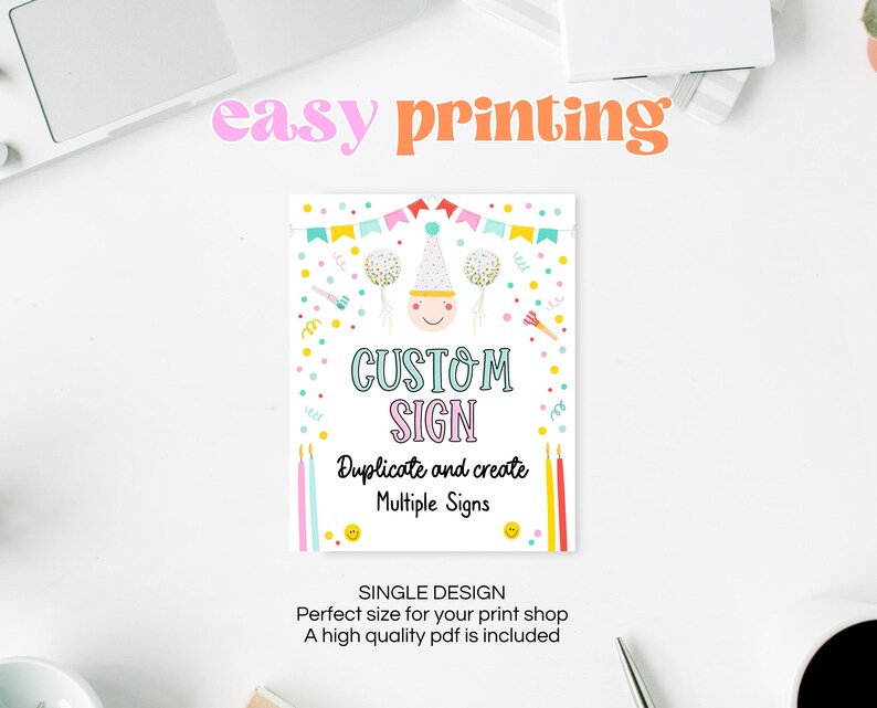Editable Siblings Birthday Custom Sign, Brother and Sister Birthday ...