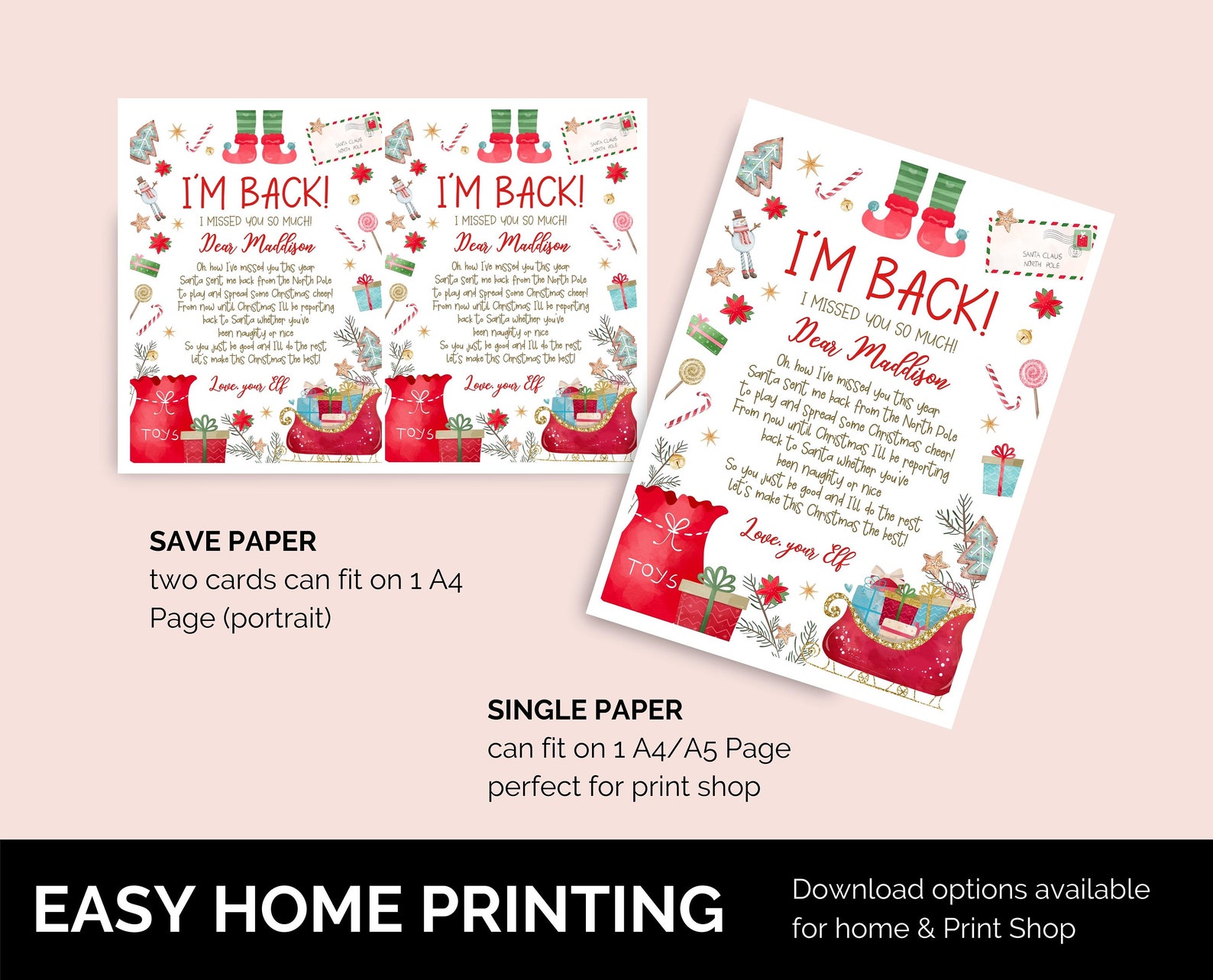 Editable Elf Arrival Letter Christmas Elf Welcome Letter - Etsy